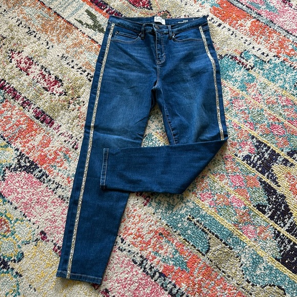 Nicole Miller | Jeans | Nicole Miller High Rise Ankle Skinny Jeans With ...